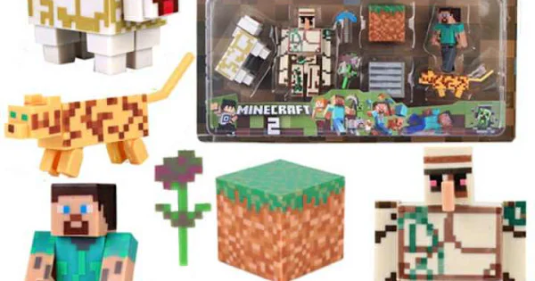 Minecraft 8 db-os Figura szett - Vasgólem